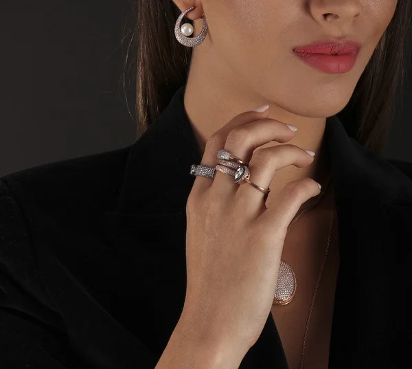 Diamond jewelry on the human model Stock Photo by ©shutterman 127317920