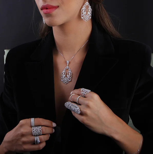Diamond jewelry on the human model Stock Photo by ©shutterman 127317920