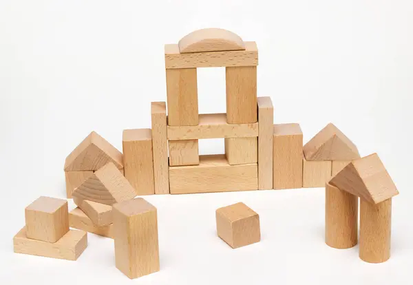 Stacks of cardboard boxes isolated on white background — Stock Photo ...