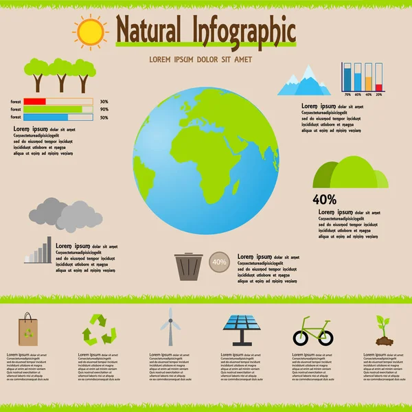 Environment green infographic background Stock Vector Image by ©haruna ...