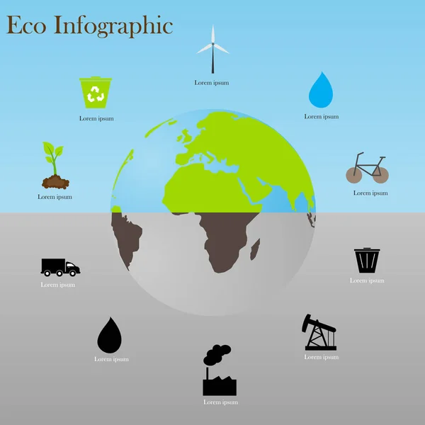 Environment green infographic background Stock Vector Image by ©haruna ...