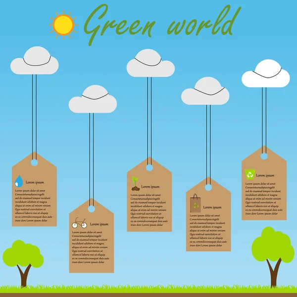 Environment green infographic background Stock Vector Image by ©haruna ...