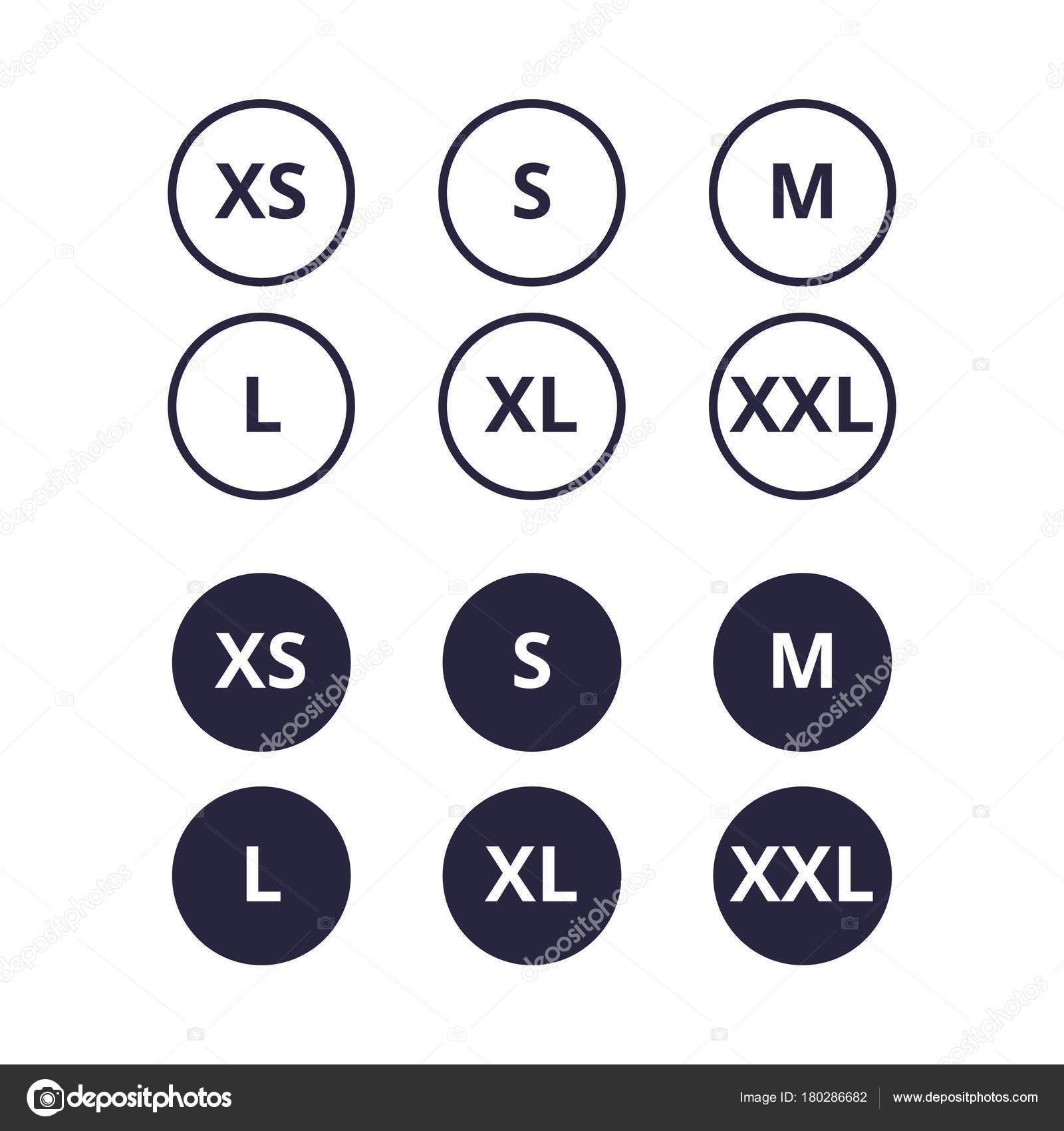 Cloth, shirt, dress or apparel sizes icon or logo set ⬇ Vector Image by ...