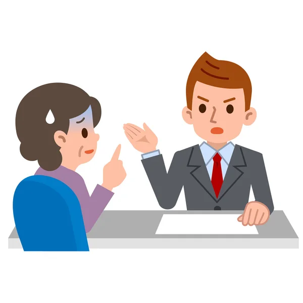 Cliente enojado imágenes de stock de arte vectorial | Depositphotos