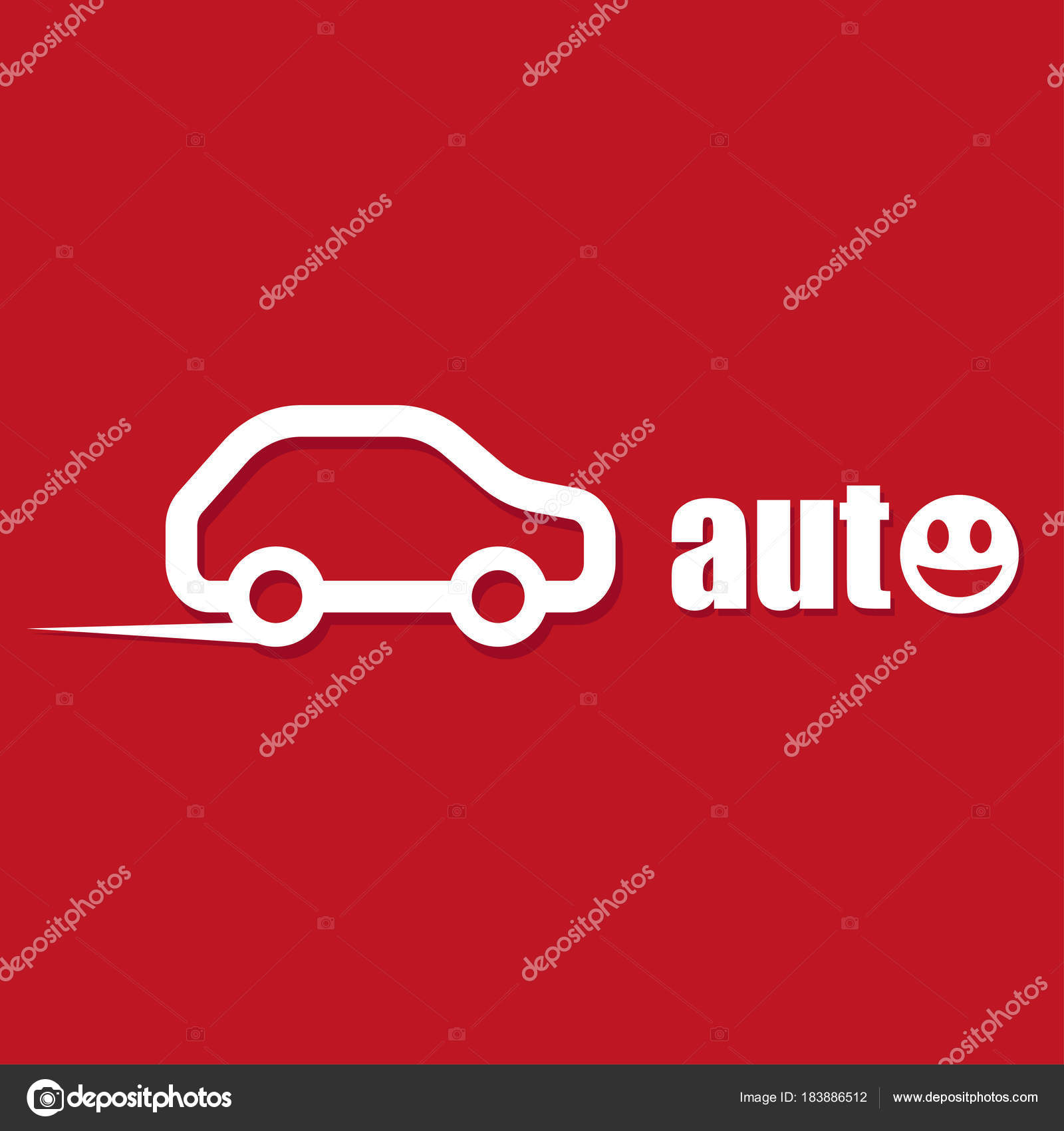 Auto logo on a red background Stock Vector by ©leberus777.gmail.com ...