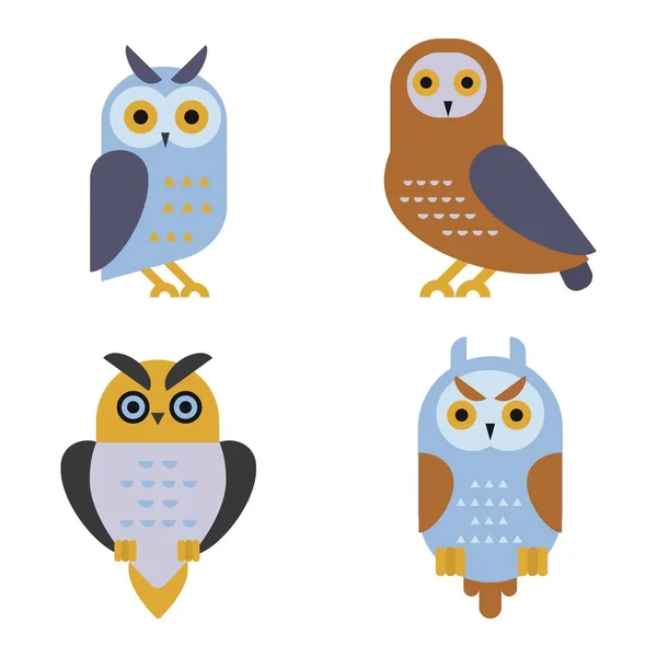 Nagy szarvas bagoly Vector Art Stock Images | Depositphotos