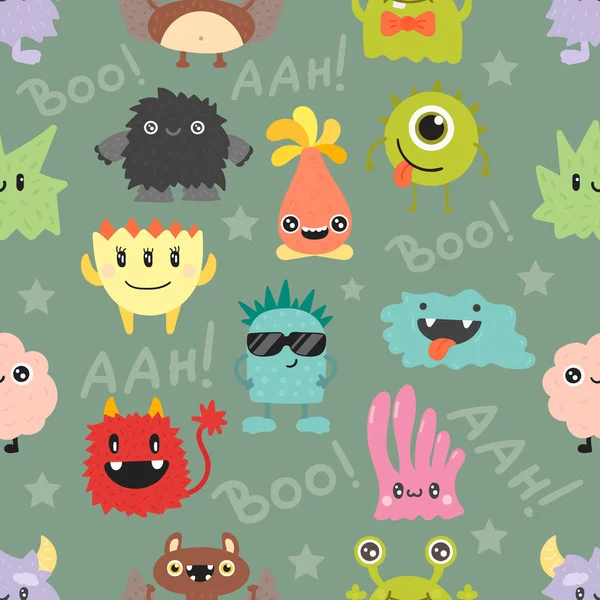 100,000 Cute monsters pattern Vector Images | Depositphotos