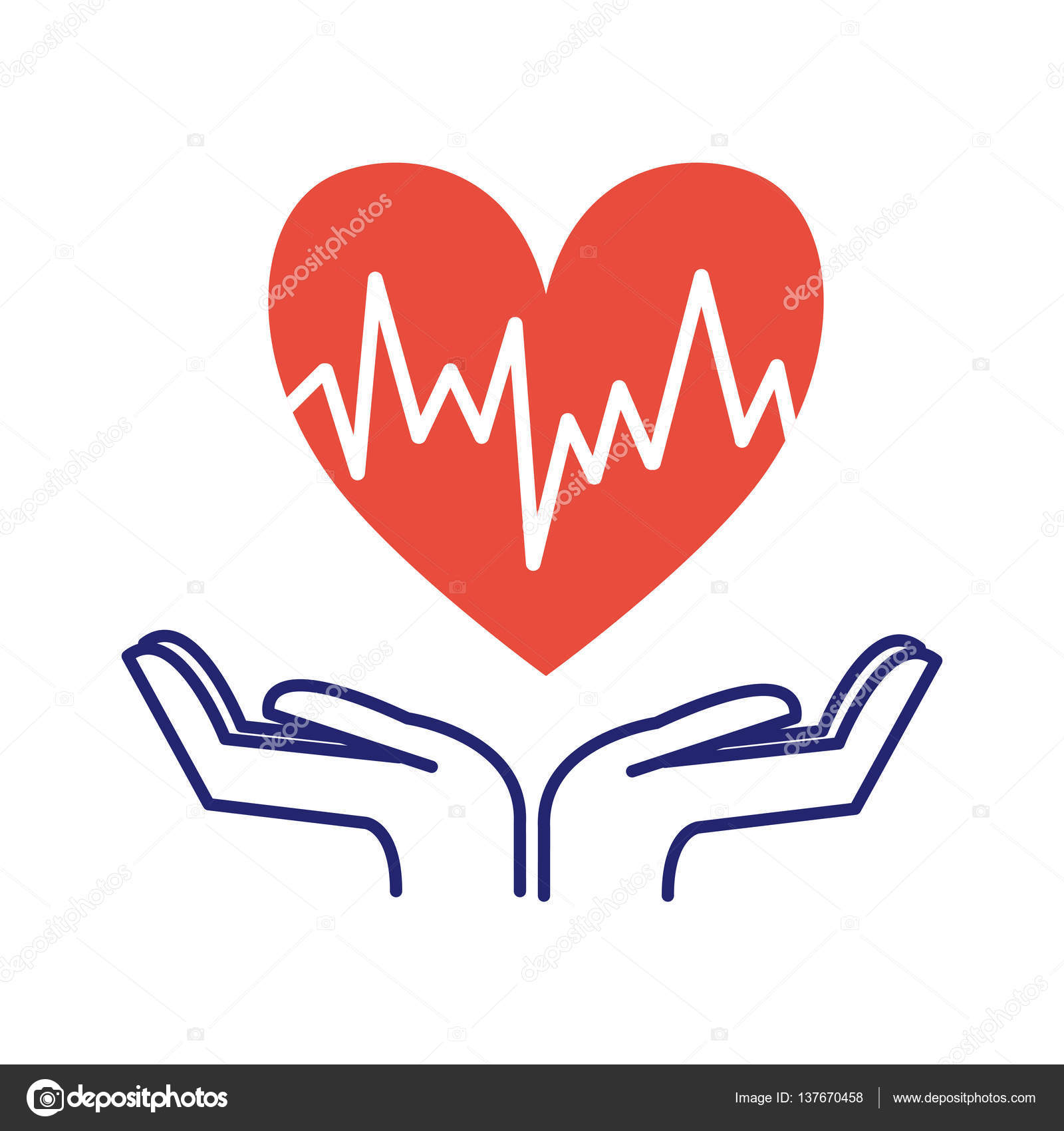 Heart care symbol vector illustration. Stock Vector Image by ©luplupme ...