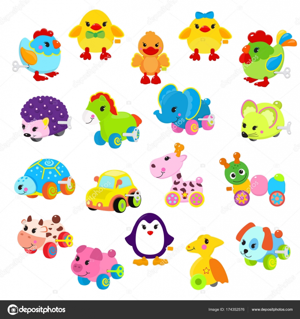 Clockwork toy key vector mechanism mechanic playroom toyshop for kids ...