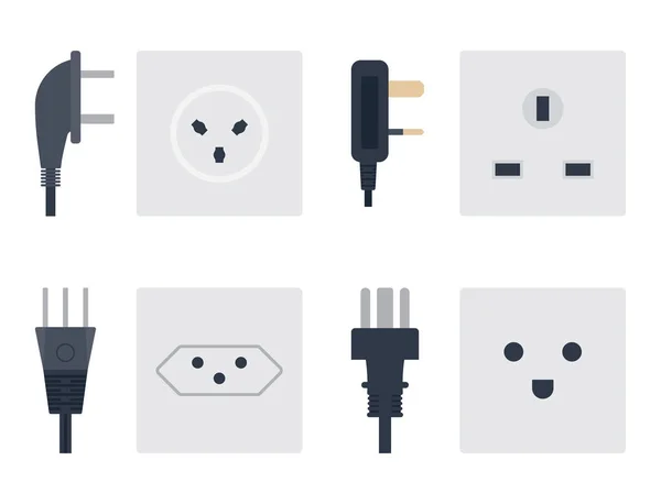 ᐈ Electric plug stock vectors, Royalty Free electrical plugs ...