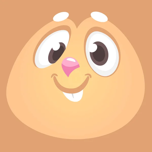 Cartoon Cow Face Avatar Vector Illustration Stock Vector Image by ...