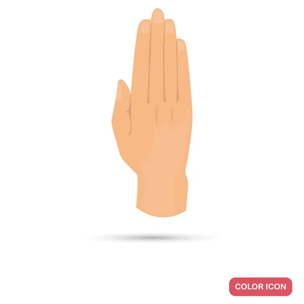 Different human hand positions color icons set for web and mobile ...