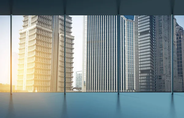 large window into white office - Stock Image - Everypixel