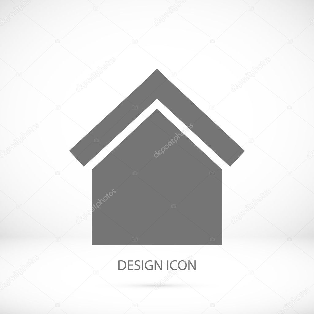 Simple house icon Stock Vector by ©SimVA 125700490