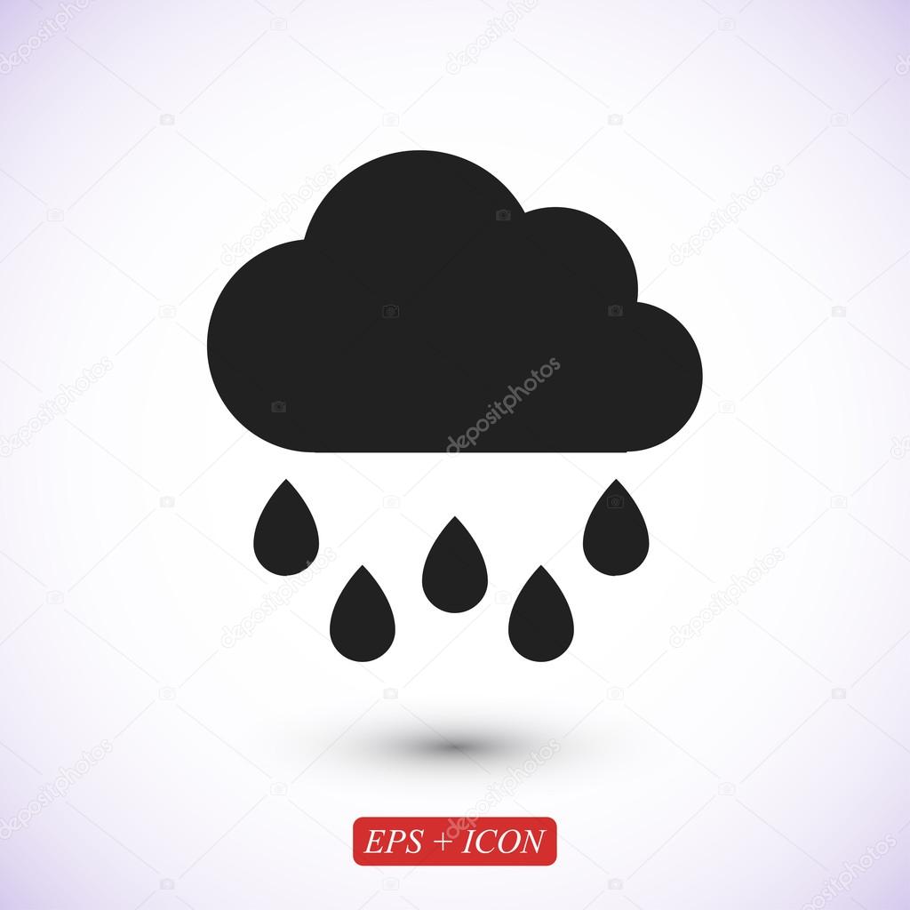 Rainy weather icon Stock Vector Image by ©SimVA #127459466