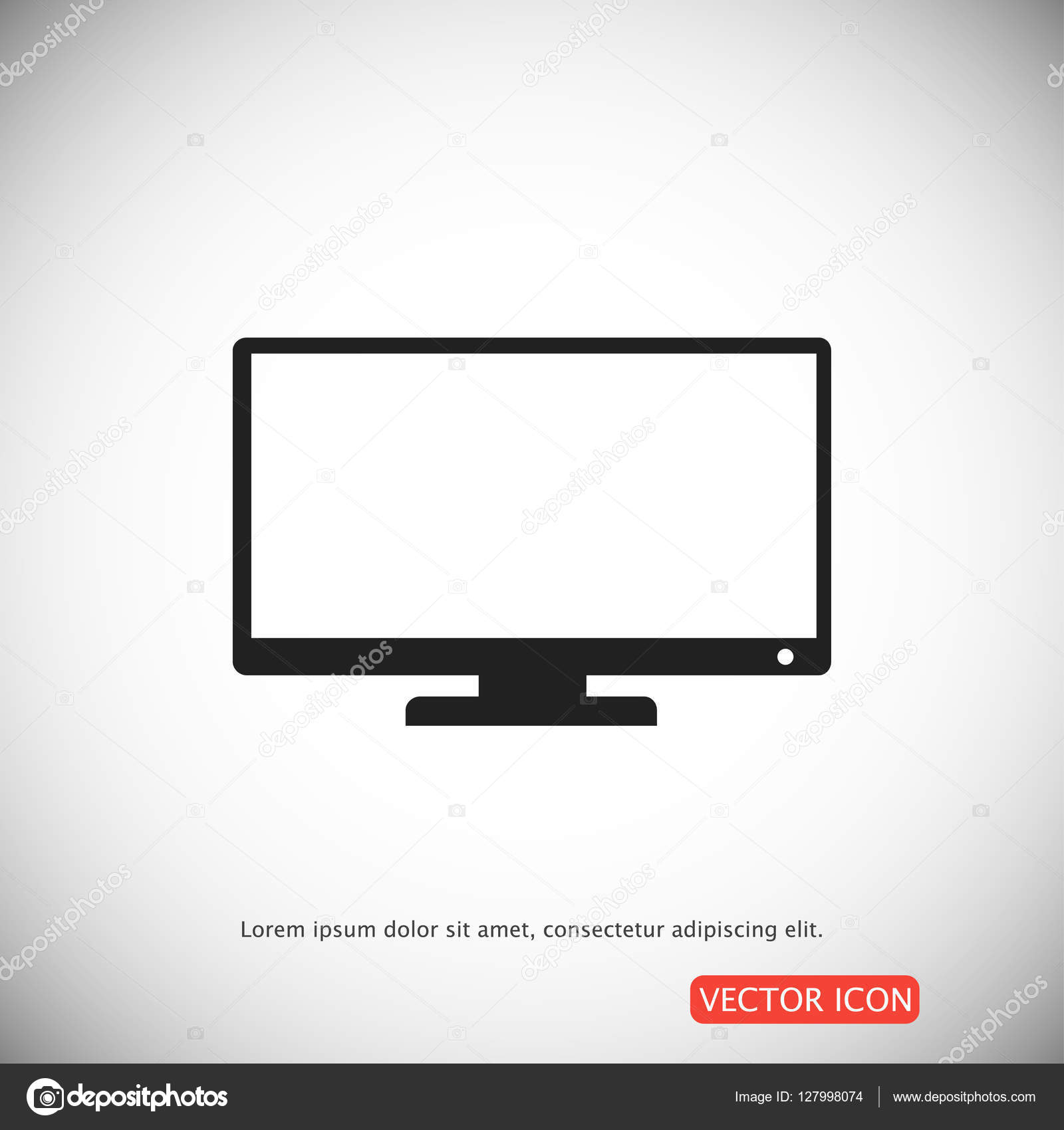 Simple TV icon Stock Vector Image by ©SimVA #127998074