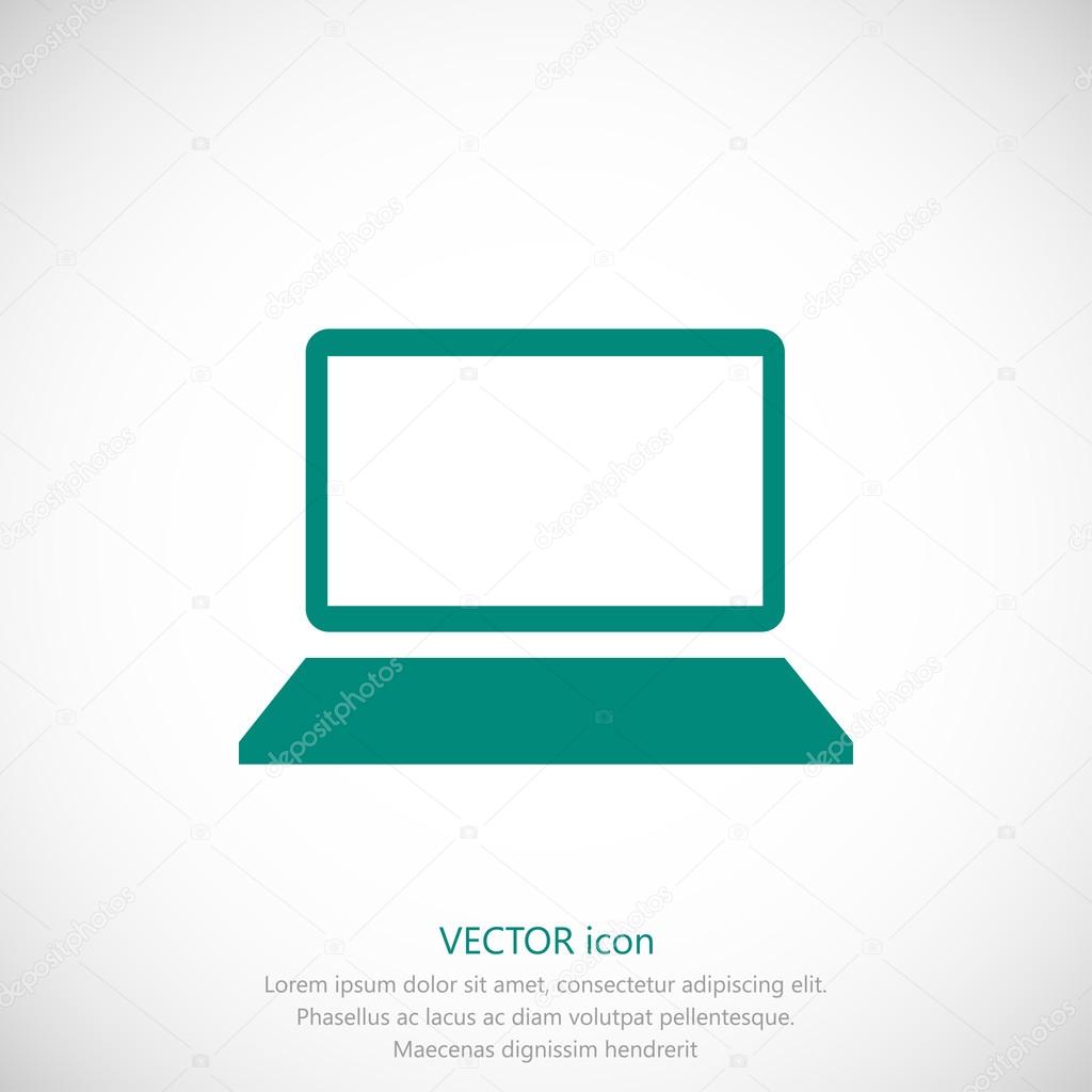 Simple computer icon Stock Vector by ©SimVA 127995162