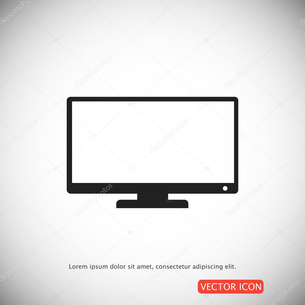 Simple TV icon Stock Vector Image by ©SimVA #127998074