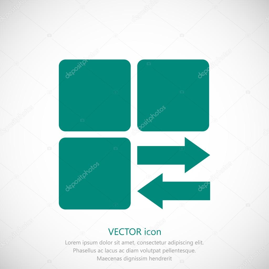 Infographic styled cube icon Stock Vector by ©SimVA 128001792