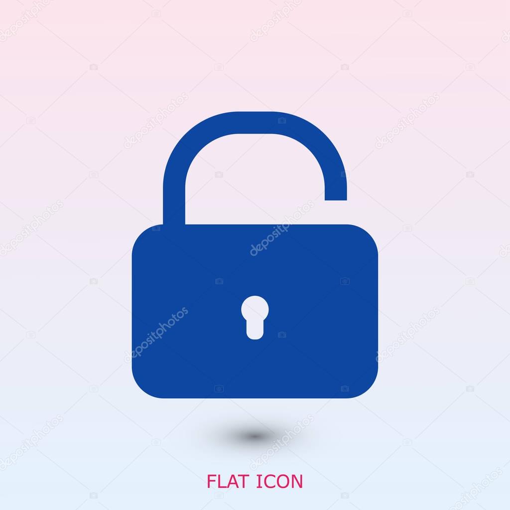 Simple lock icon Stock Vector Image by ©SimVA #129834628