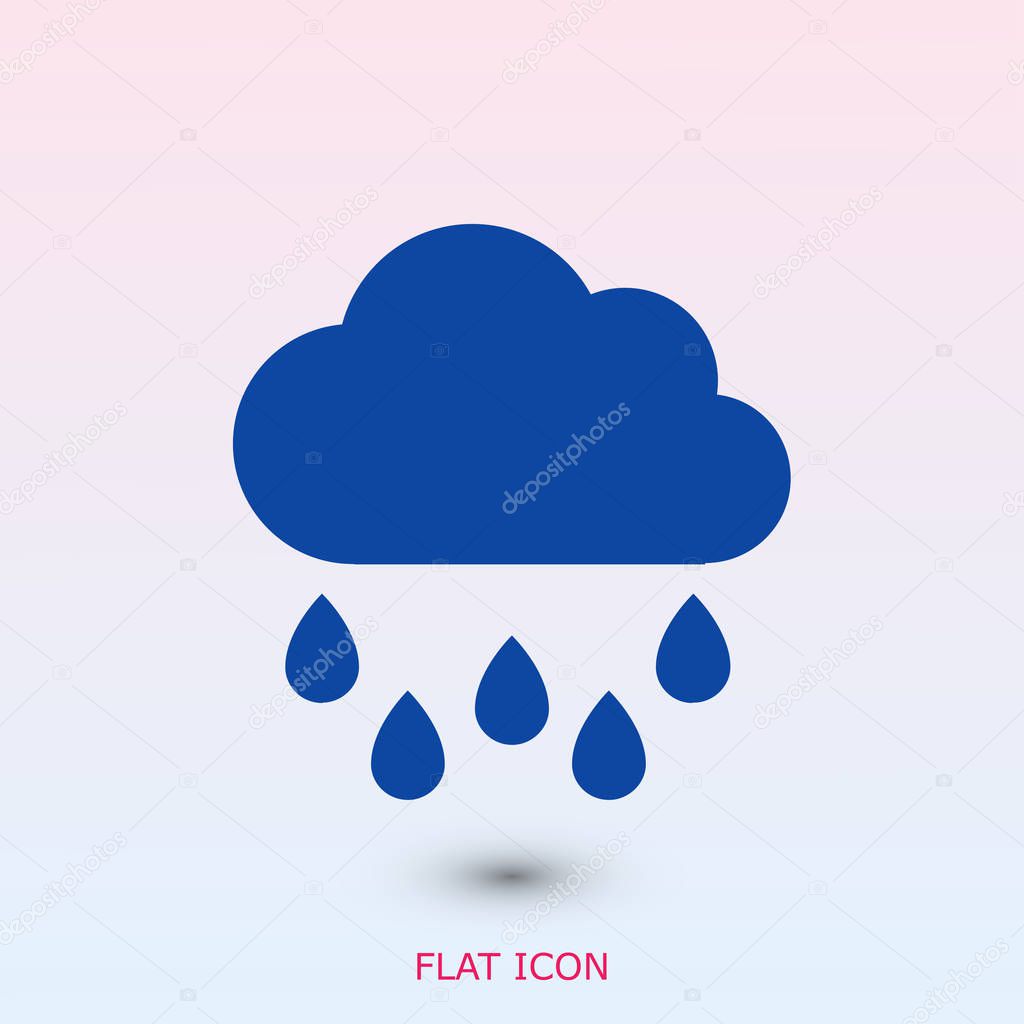 Rainy weather icon Stock Vector Image by ©SimVA #129839324