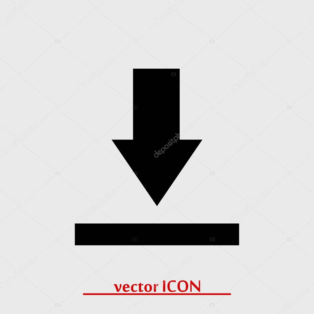 Download button icon Stock Vector by ©SimVA 130221480