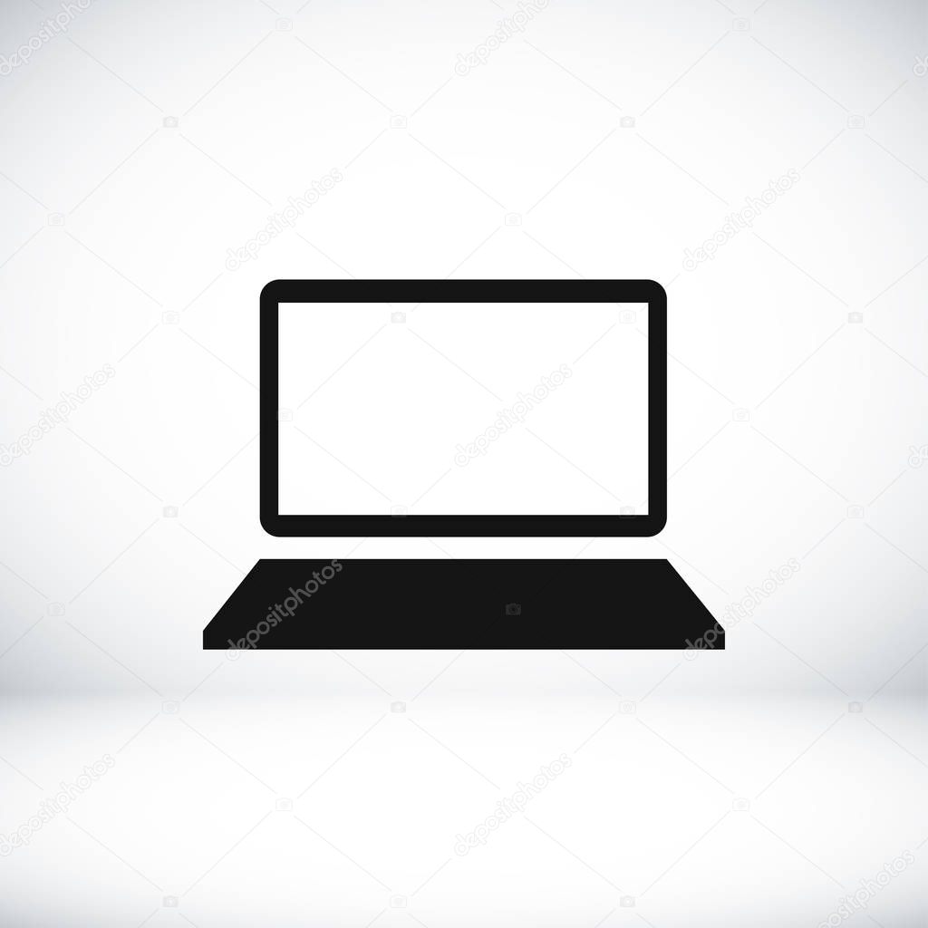 Přenosný počítač ikona — Stock Vektor © SimVA #130223262