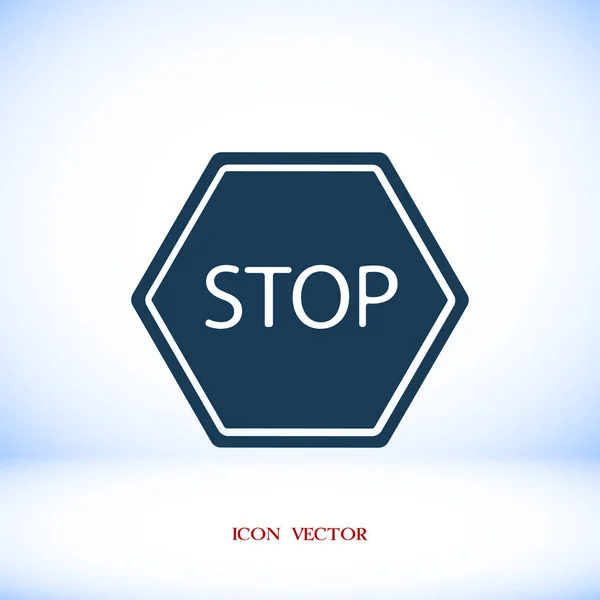Blue Stop Sign Logo
