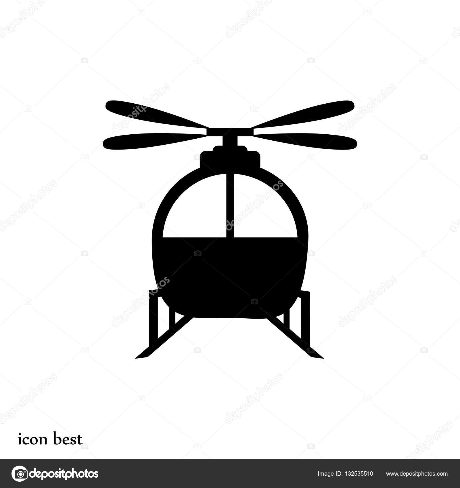 Helicopter simple icon Stock Vector Image by ©SimVA #132535510