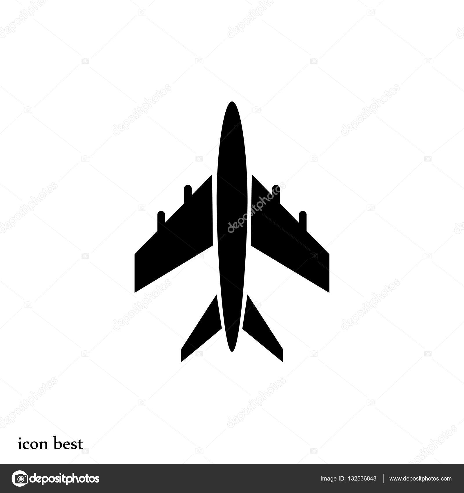 Plane simple icon Stock Vector by ©SimVA 132536848