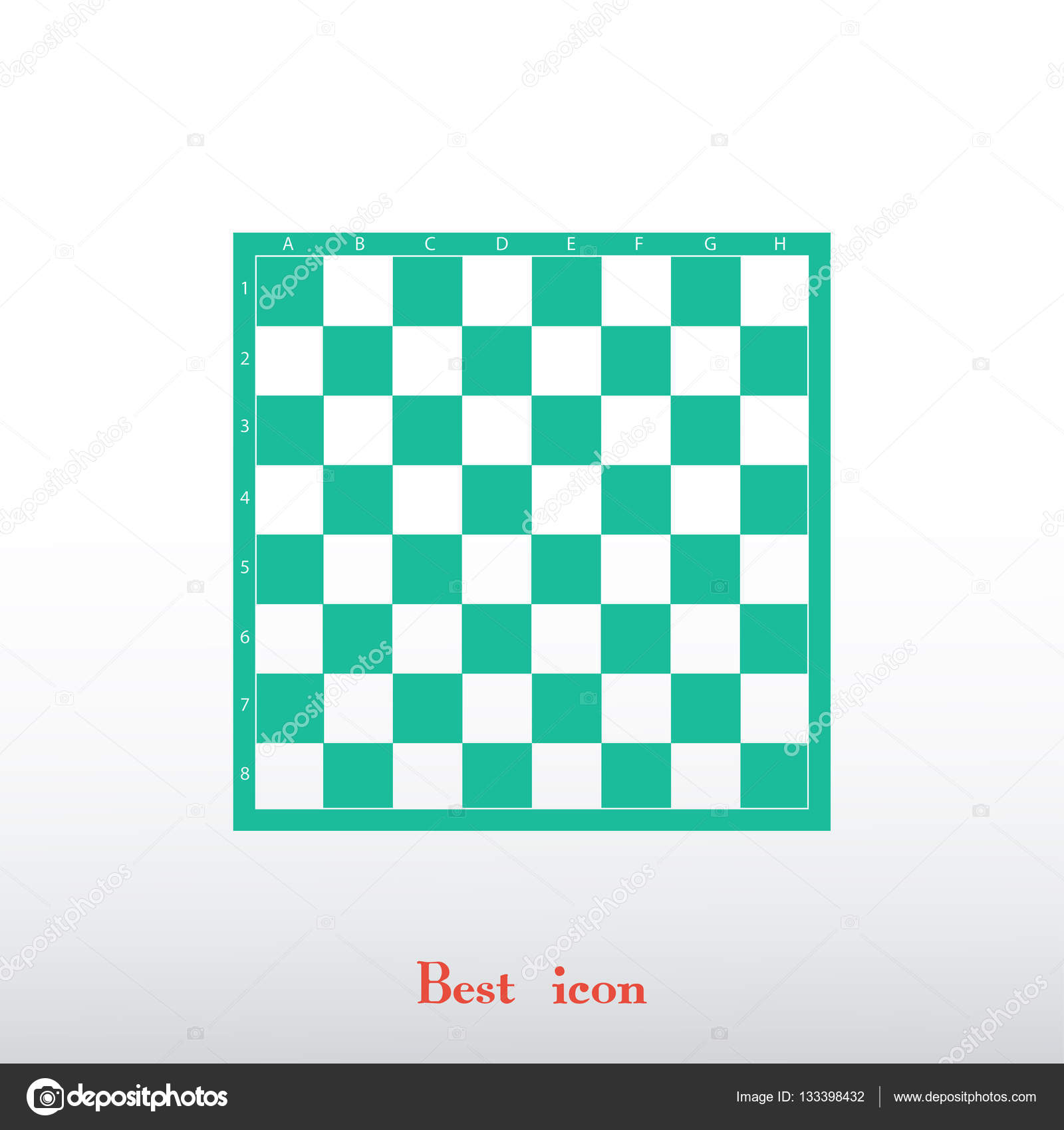 Chess board icon Stock Vector by ©SimVA 133398432