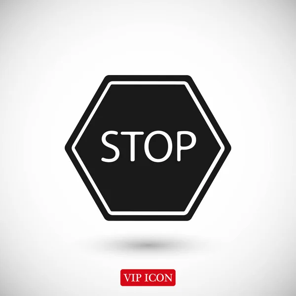Stop sign icon Stock Vector by ©SimVA 152963772