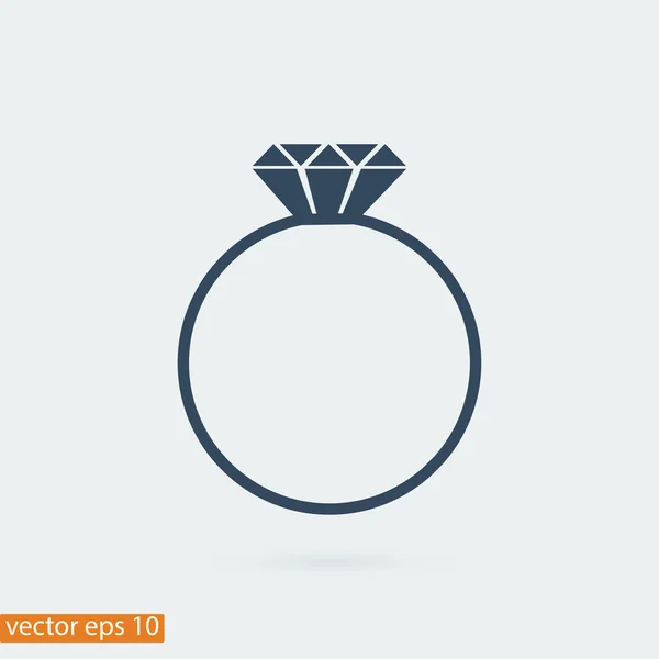 Diamond ring icon — Stock Vector © T-Kot #56114729