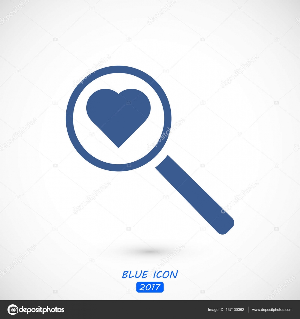 Heart search icon Stock Vector Image by ©SimVA #137130362