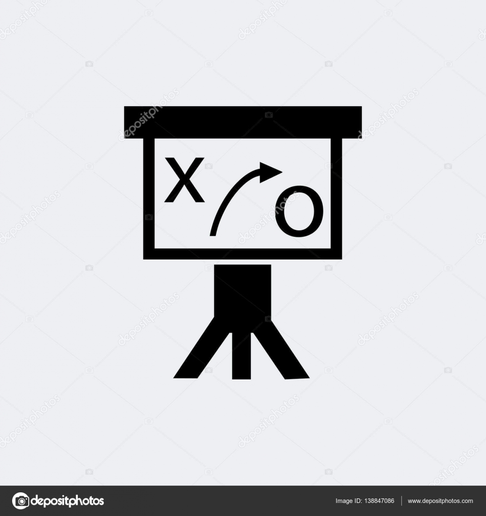 Presentation board icon Stock Vector Image by ©SimVA #138847086