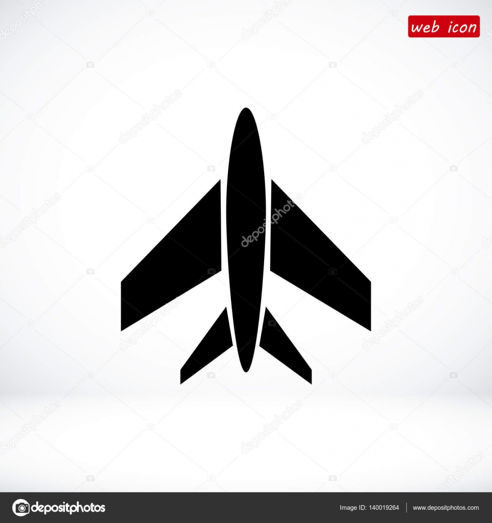 Simple plane icon Stock Vector Image by ©SimVA #140019264