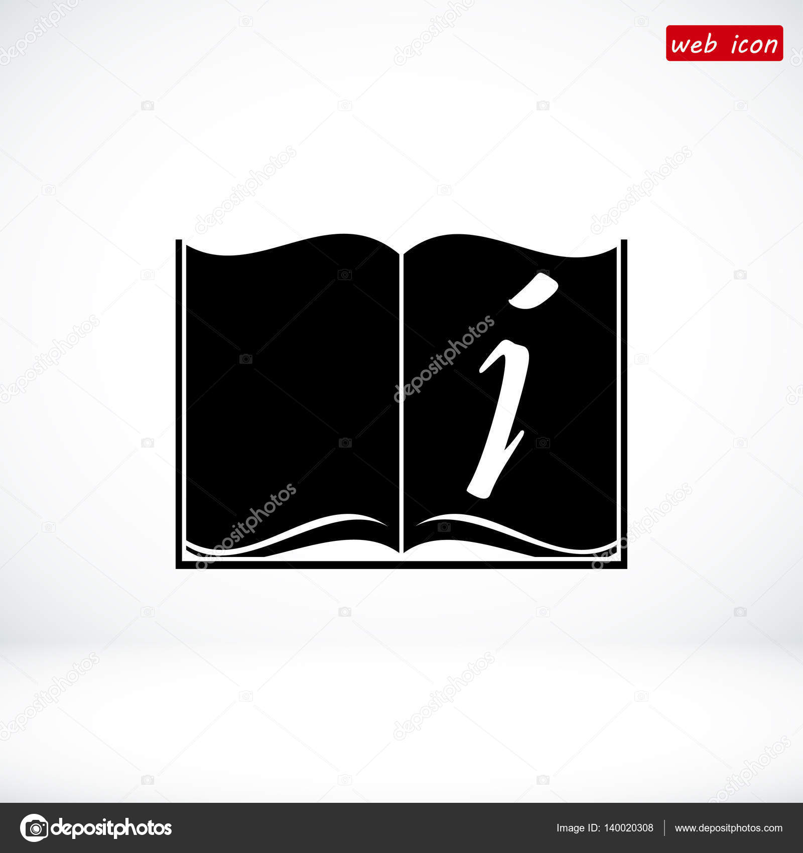 Info book icon ⬇ Vector Image by © SimVA | Vector Stock 140020308