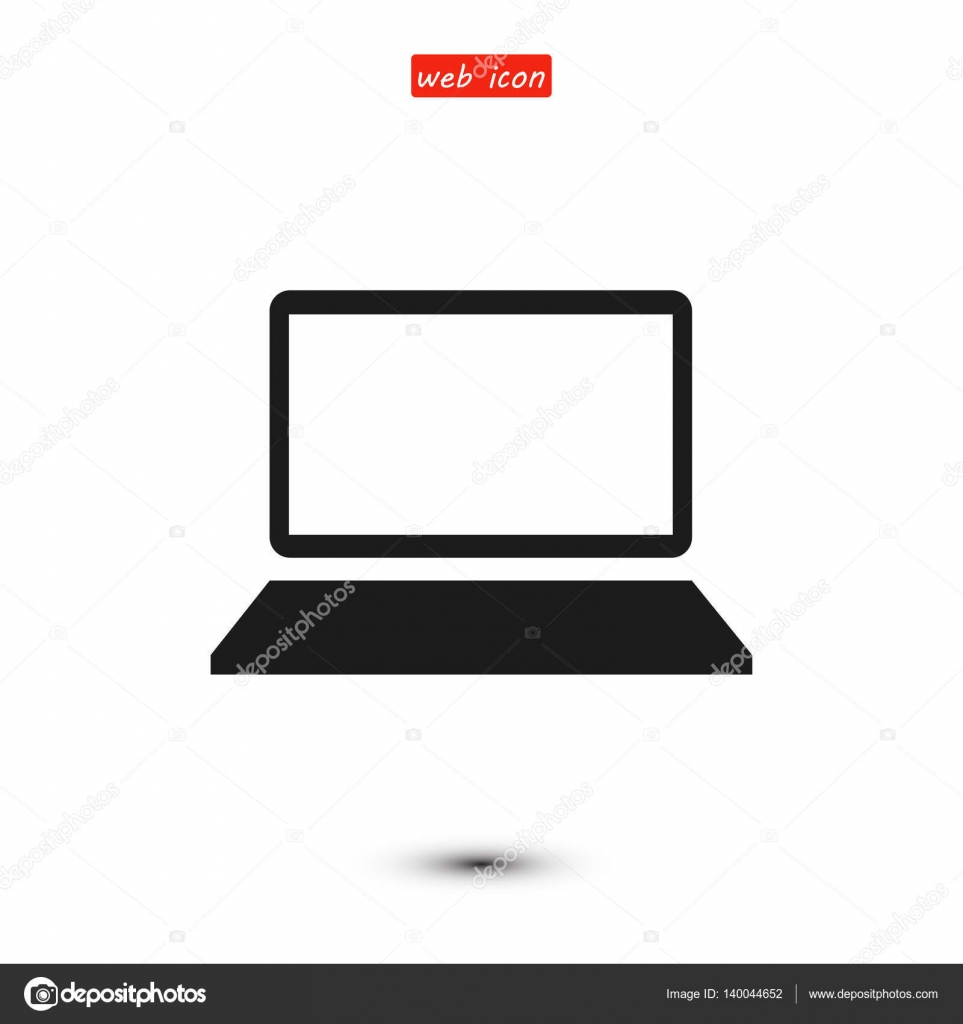 Computer flat icon Stock Vector Image by ©SimVA #140044652