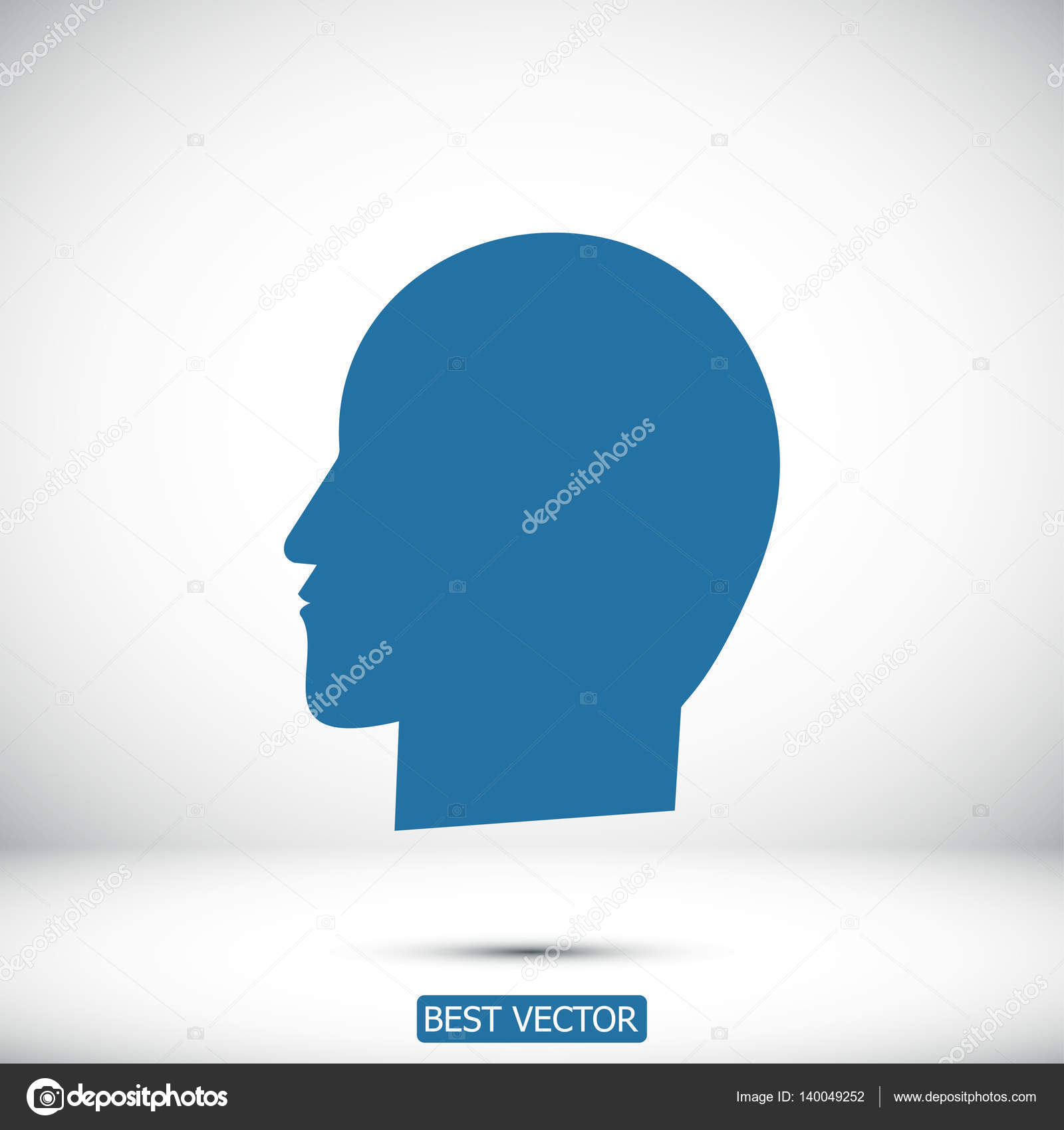 Human head icon Stock Vector Image by ©SimVA #140049252