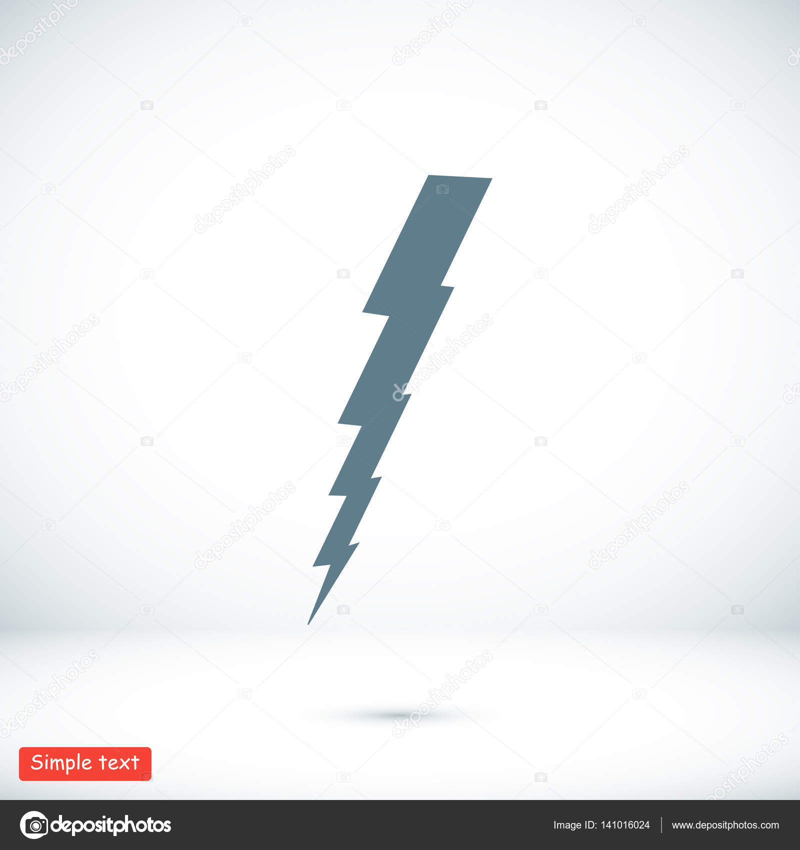 Bolt simple icon Stock Vector by ©SimVA 141016024
