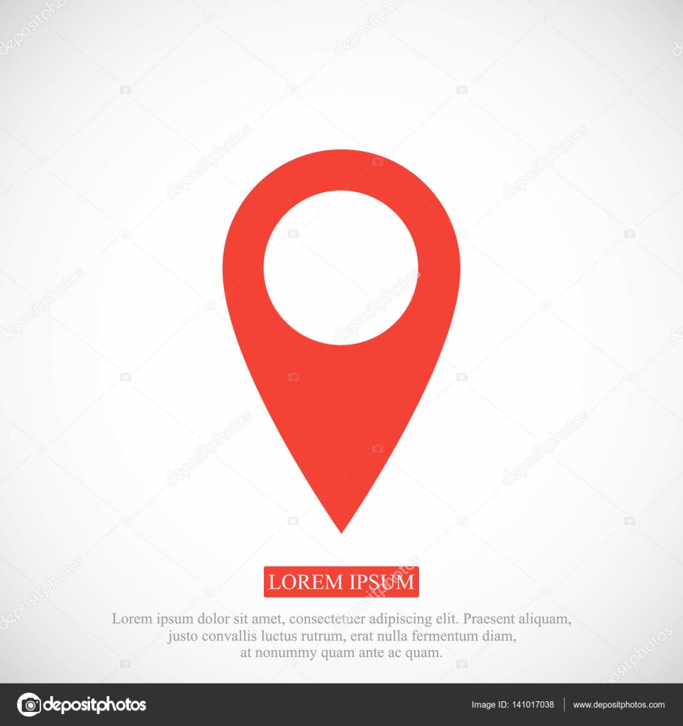 Location pointer icon — Stock Vector © SimVA #141017038