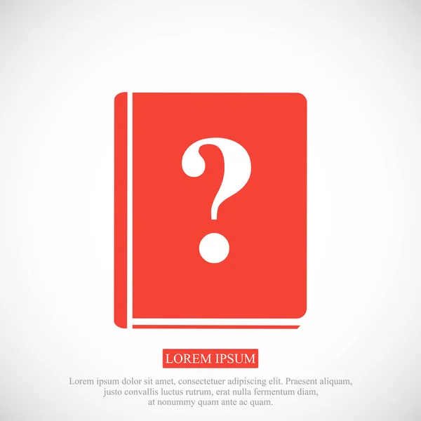 Book and a question mark icon Stock Vector Image by ©SimVA #110902708