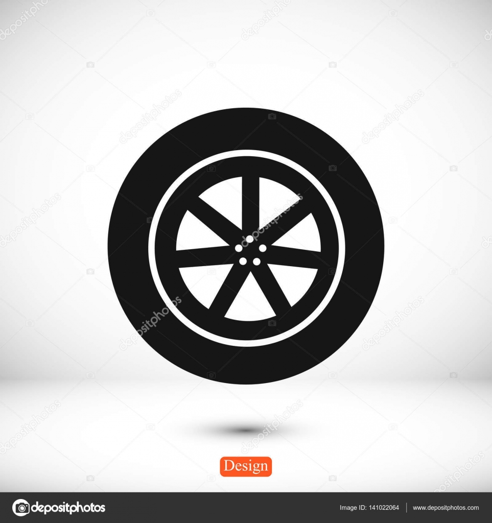 Car wheel icon — Stock Vector © SimVA #141022064