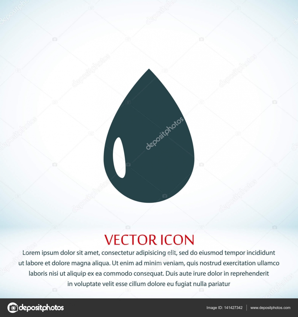 Water drop icon Stock Vector by ©SimVA 141427342