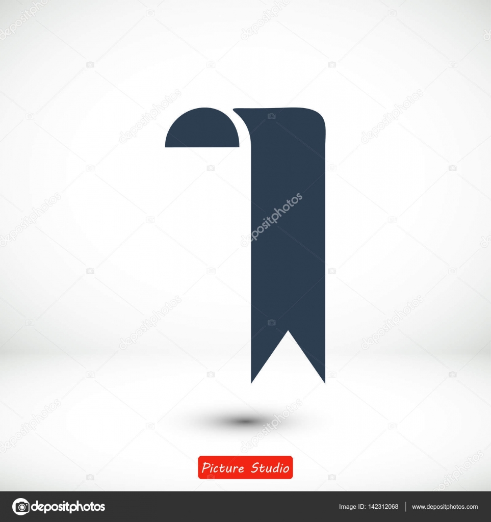 Ribbon for book icon — Stock Vector © SimVA #142312068