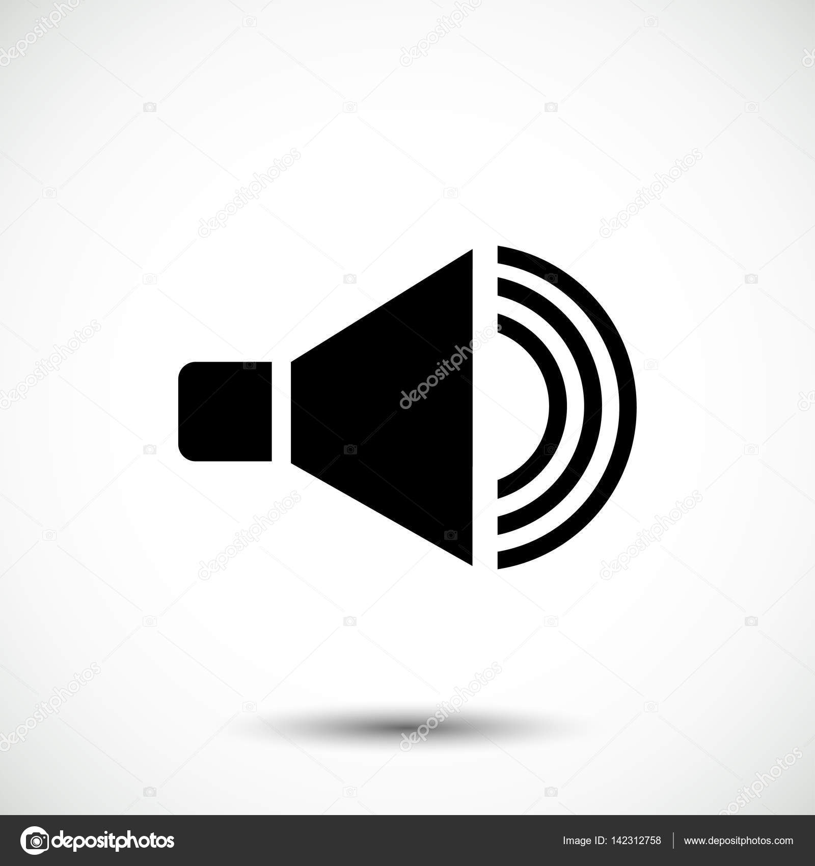 Speaker button icon Stock Vector by ©SimVA #142312758