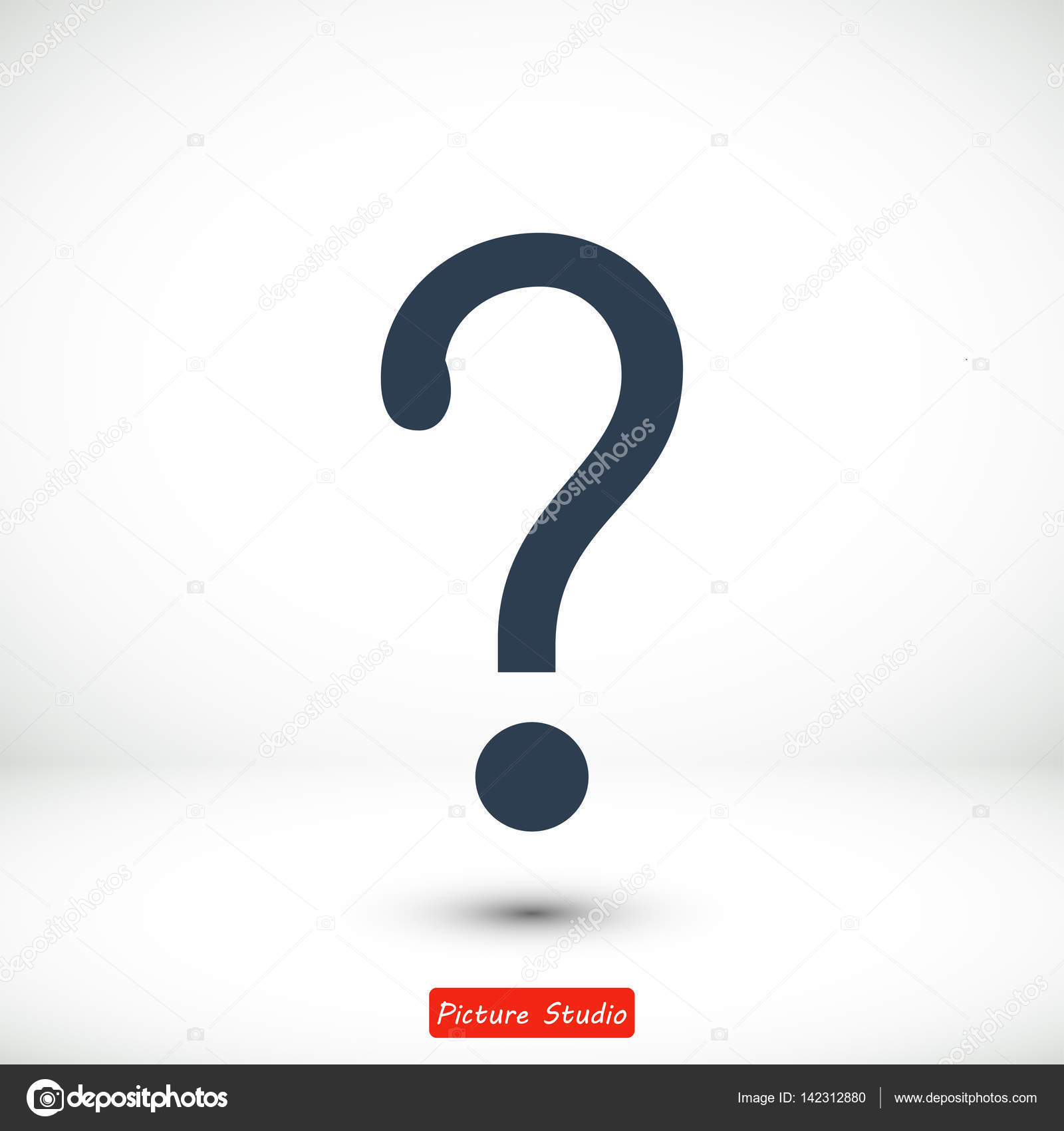 Question mark sign icon Stock Vector by ©SimVA 142312880