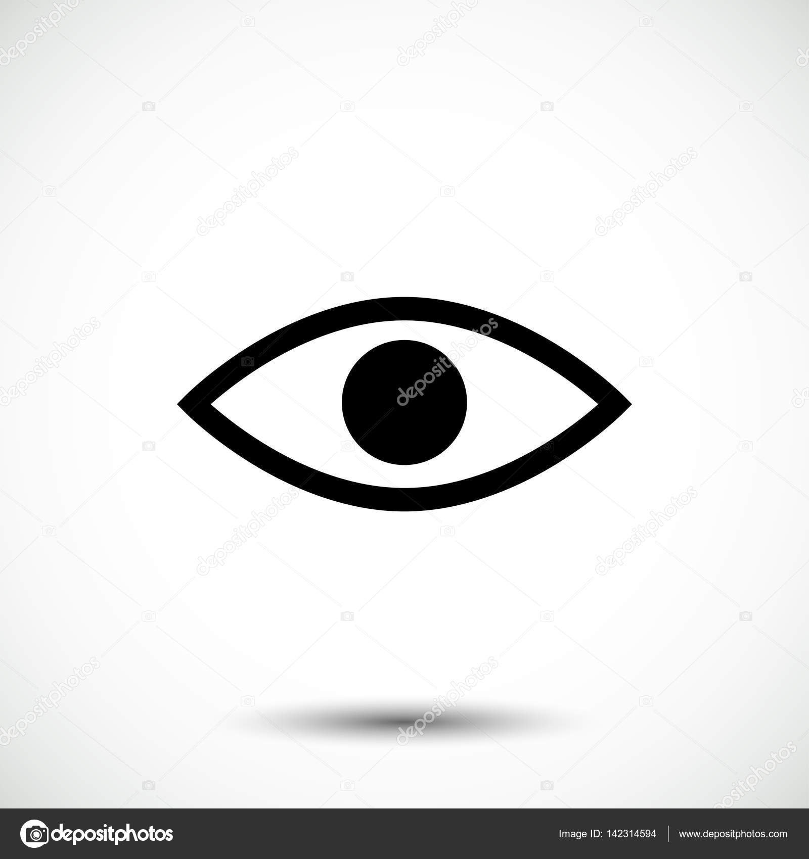 Human eye icon Stock Vector by ©SimVA 142314594