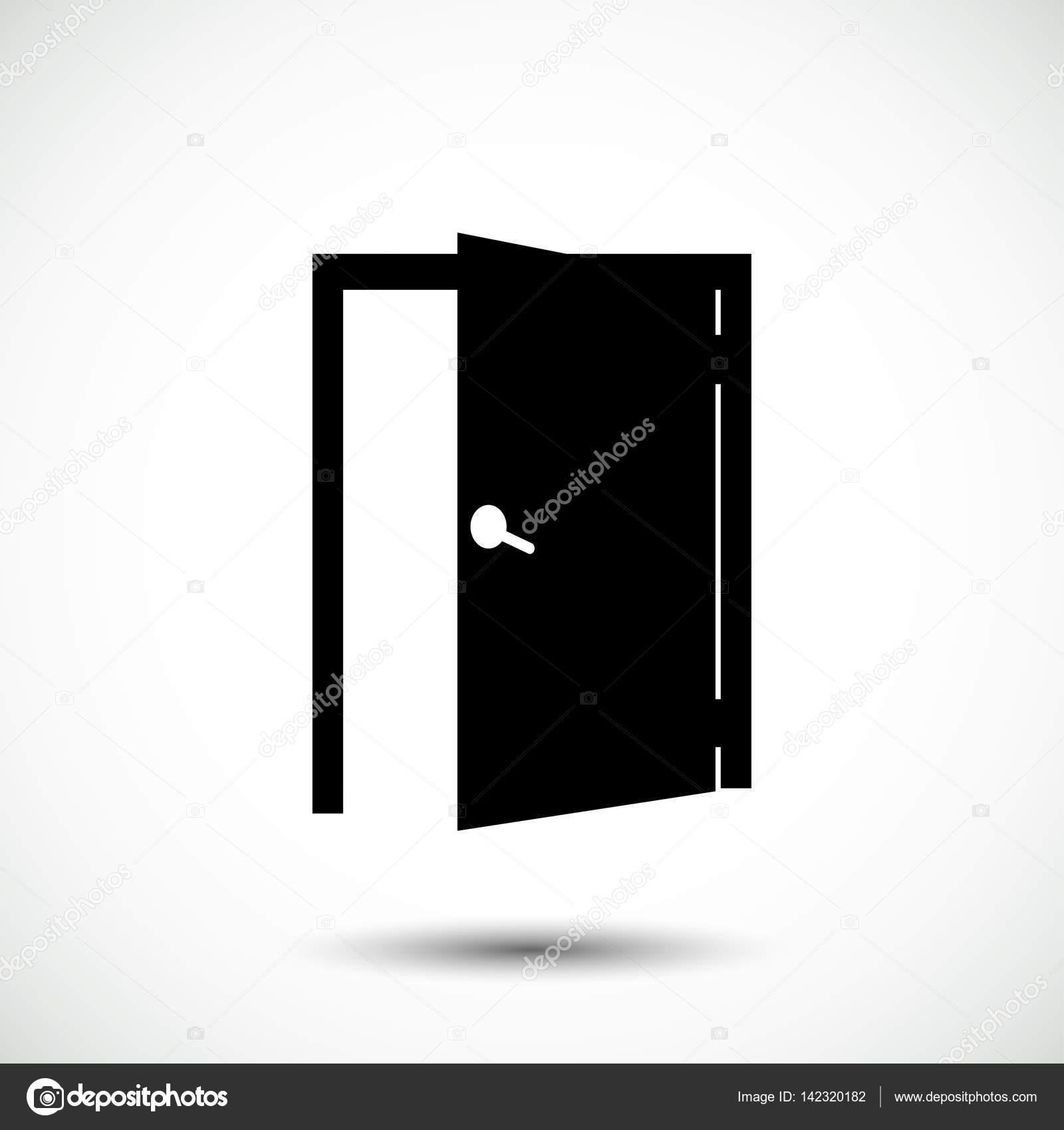 Open door icon Stock Vector Image by ©SimVA #142320182