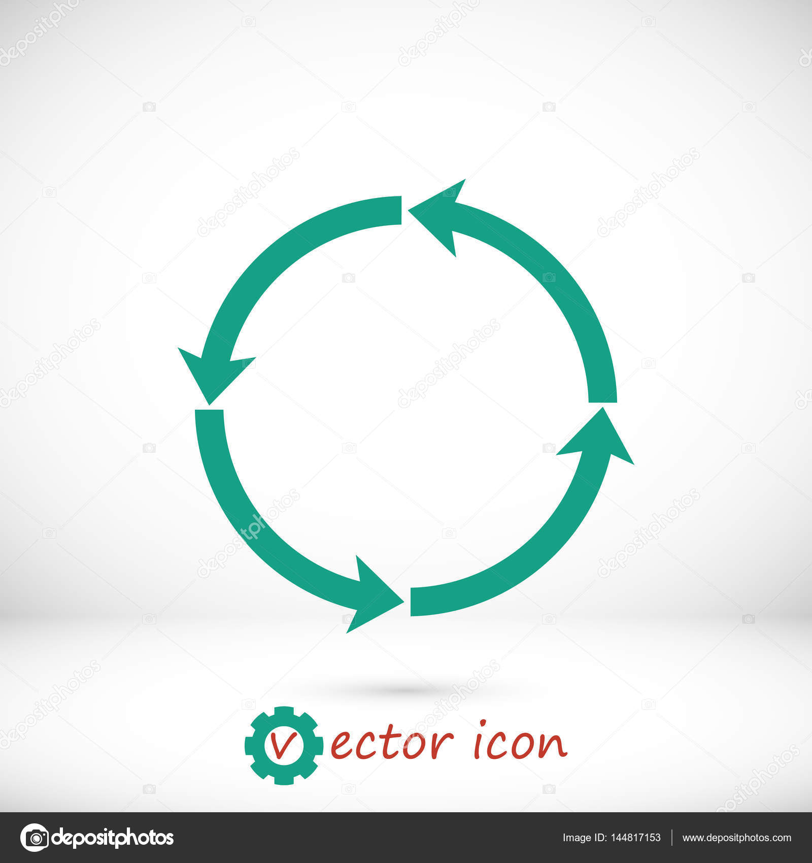 Circular arrows icon Stock Vector by ©SimVA 144817153